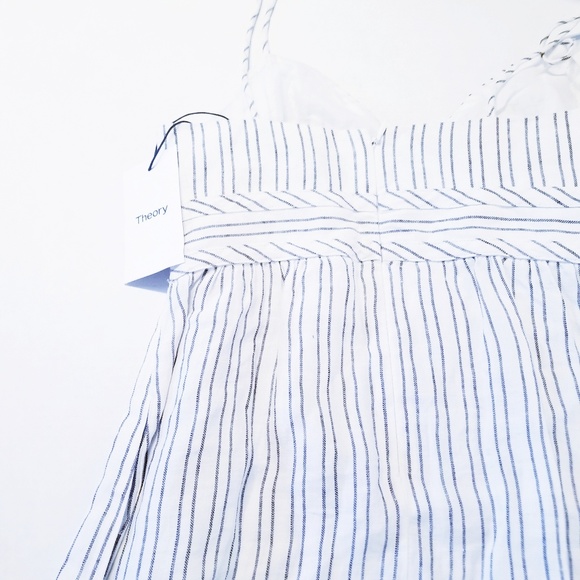 Theory | Dresses | Theory Malaena B Narrow Stripe Dress Sz Nwt | Poshmark
